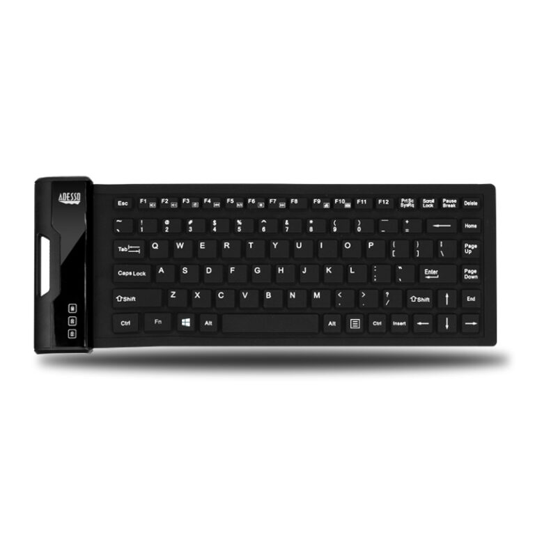 2.4GHz Wireless Ergonomic Touchpad Keyboard - Adesso