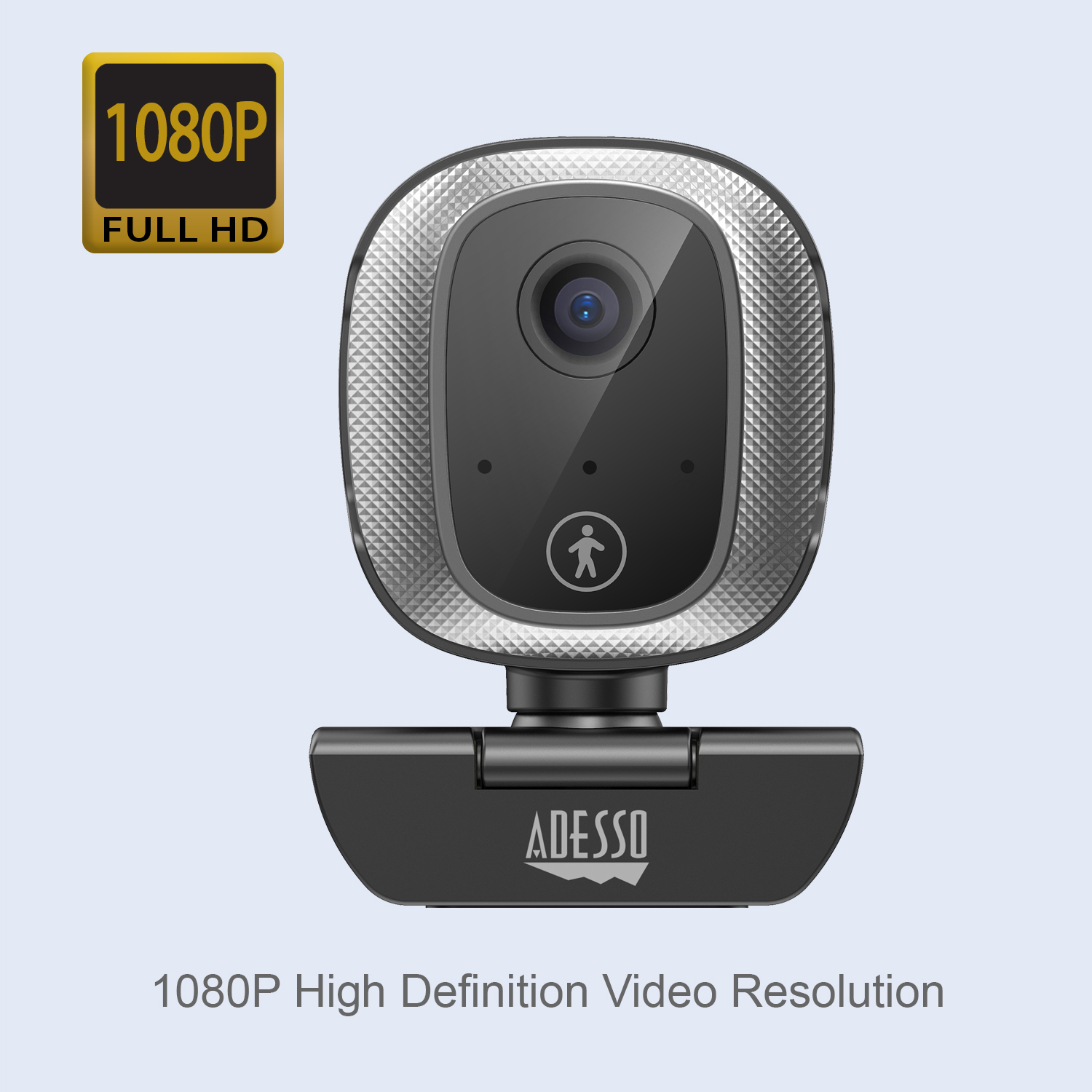 1080P HD H.264 Fixed Focus USB Webcam with 305° Motion Tracking Built ...